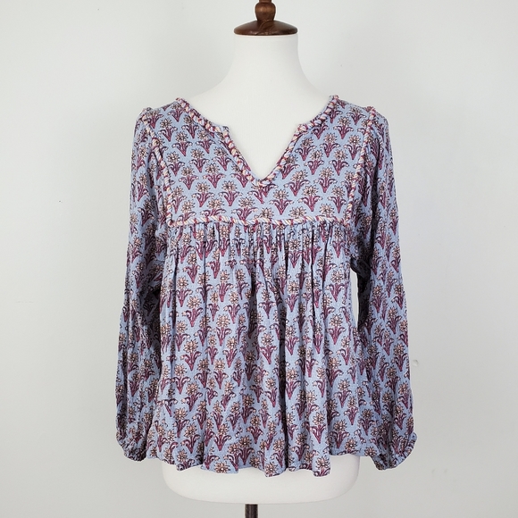 Rachel Zoe | Tops | Rachel Zoe Beaded Floral Peasant Blouse | Poshmark